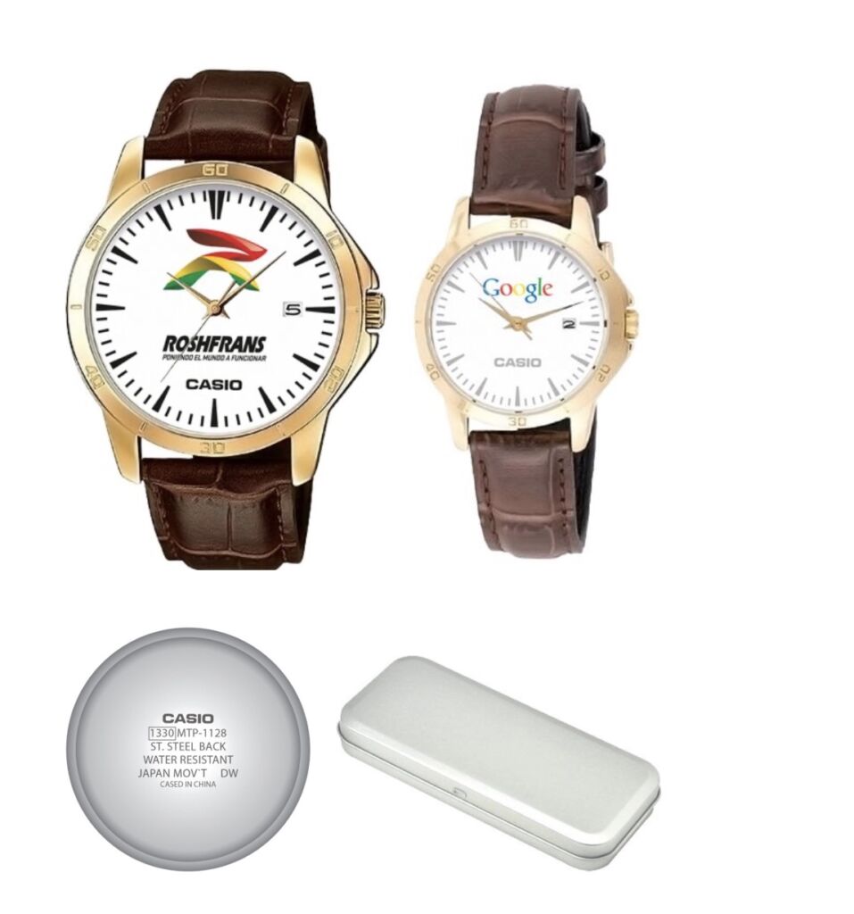 RELOJ CASIO PLATA CON FECHADOR, BISEL GRABADO Y EXTENSIBLE DE PIEL ...