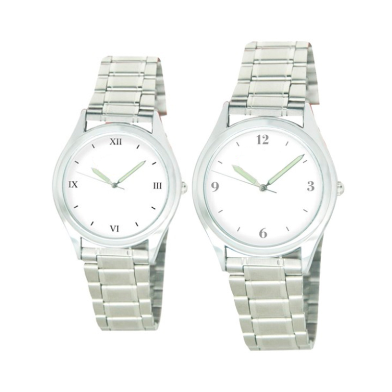 Reloj con extensible metálico tipo petatillo, versión dama y caballero ...