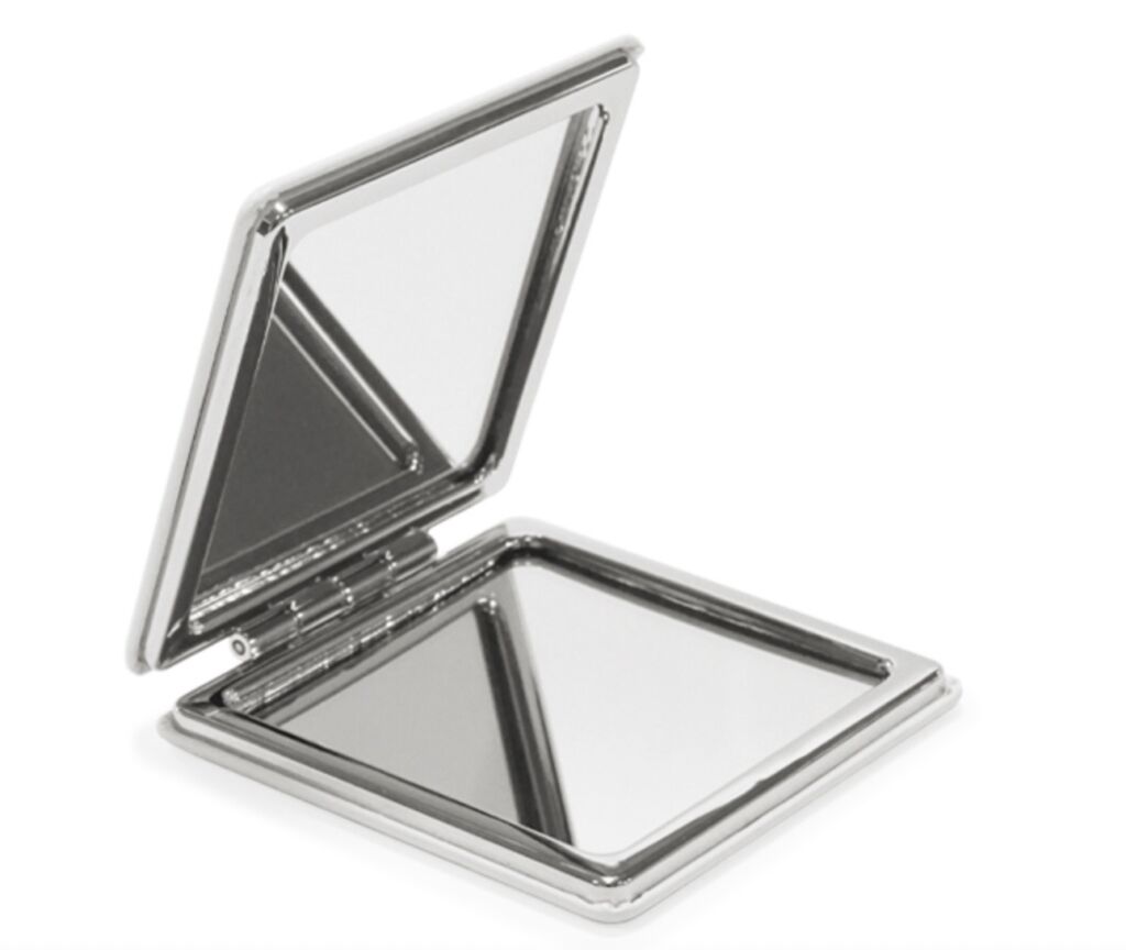 ESPEJO CUADRADO DOBLE GLAMOUR A2980 BLANCO - Secuencia Solutions
