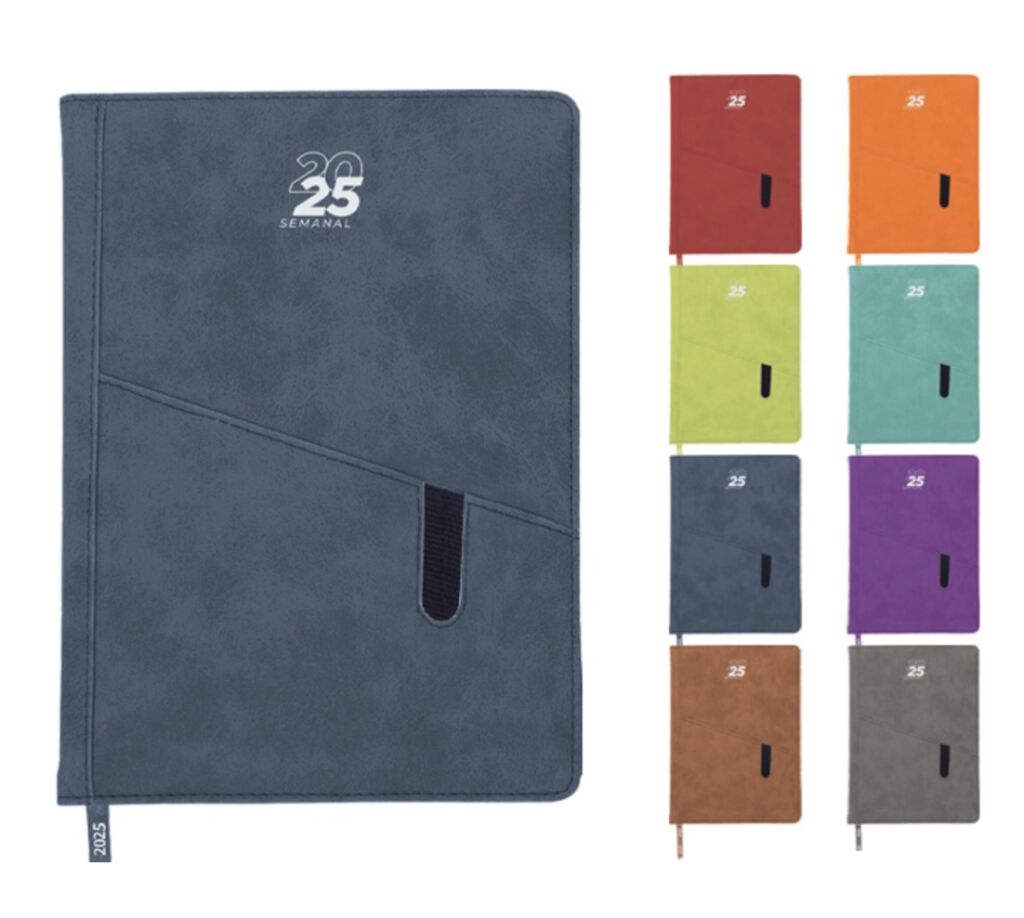 AGENDA SEMANAL PREMIUM 2025 ASP2025 GRIS - Secuencia Solutions